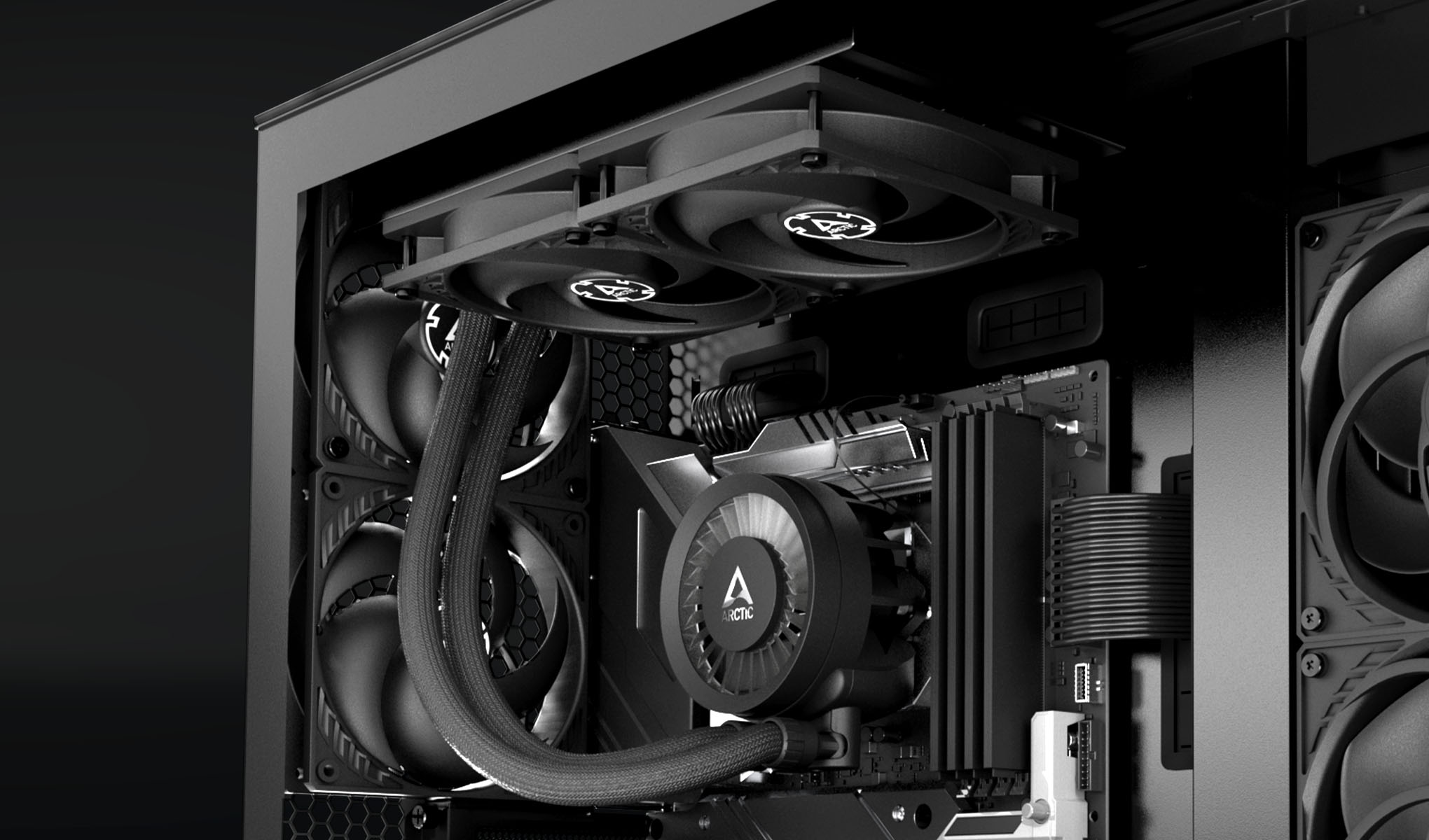 ARCTIC COOLING Liquid Freezer III - 240: All-in-One CPU Water Cooler with 240mm radiator and 2x ...